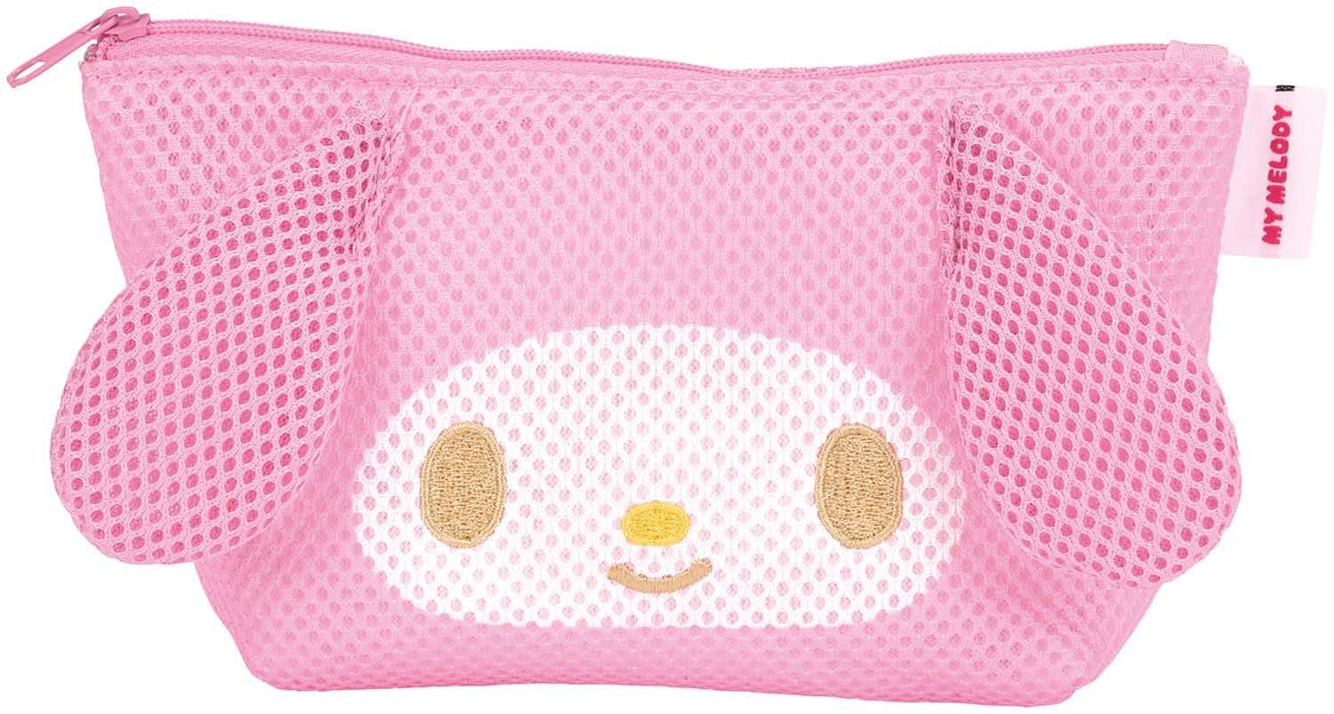 サイズ：200×110×マチ70mm(装飾部含まず)生地：ポリエステル / 中国製まるごと洗えるポーチ軽くて通気性の良いメッシュ素材洗濯機で洗えるからいつでも清潔