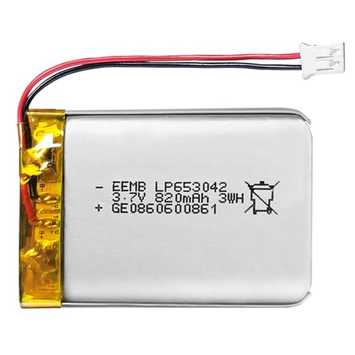 1 X EEMBリチウムポリマー電池3.7 V 820 mAh 653042 Lipo充電可能電池パック付きJSTコネクタ-購入前に機器とコネクタの極性を確認するブランド: EEMBメーカー: EEMB Co.,Ltd型番: LP65304...