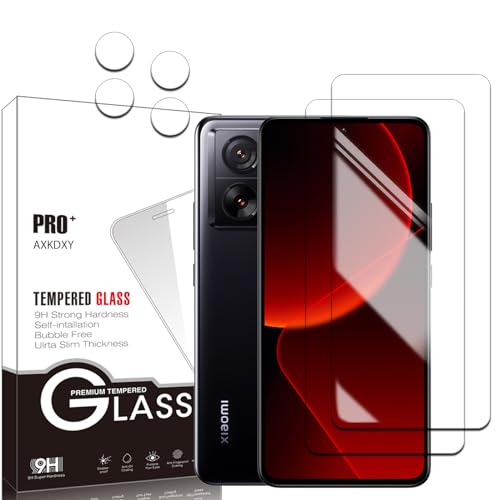 【2+2枚セット】Xiaomi 13T/13T Pro XIG04 A301XM 用の ガラスフィルム(2枚) + レンズ保護フィルム (2枚) フィルム 強化ガラス液晶保護フィルム液晶 ガラス ケース フィルム 硬度9H スクラッチ防止 ...
