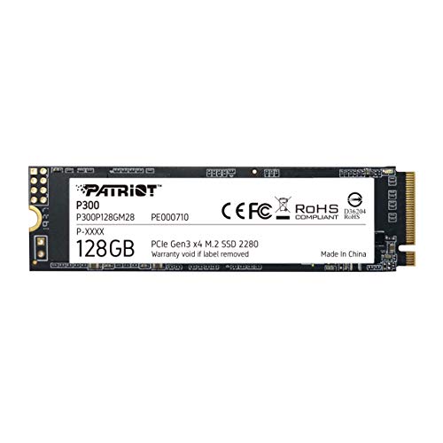 Patriot Memory P300 128GB M.2 SSD 2280 NVMe PCIe Gen 3x4 内蔵型SSD P300P128GM28・【高のSSD】128GB ; 最新のPCIe 3x4コントローラを採用 ; 2280 ...
