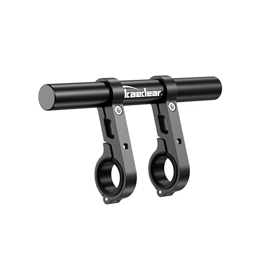 Kaedear(カエディア) バイク マルチバー クランプバー ステー ハンドル バー オートバイ スマホホルダー クランプ 径22mm 長さ203mm ハンドル径 32.0/28.6/25.4/22.0mm 二柱構造 クランプバーマウント...