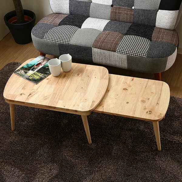 商品詳細 サイズ 幅70～120×奥行50×高さ34cm天板厚：1.8cm 材質 甲板の表面材：天然木（ラバーウッド）表面加工：ラッカー塗装 送料 全国 送料無料 他の商品と合わせてご購入された場合、配送が別々になる場合があります。あらかじ...