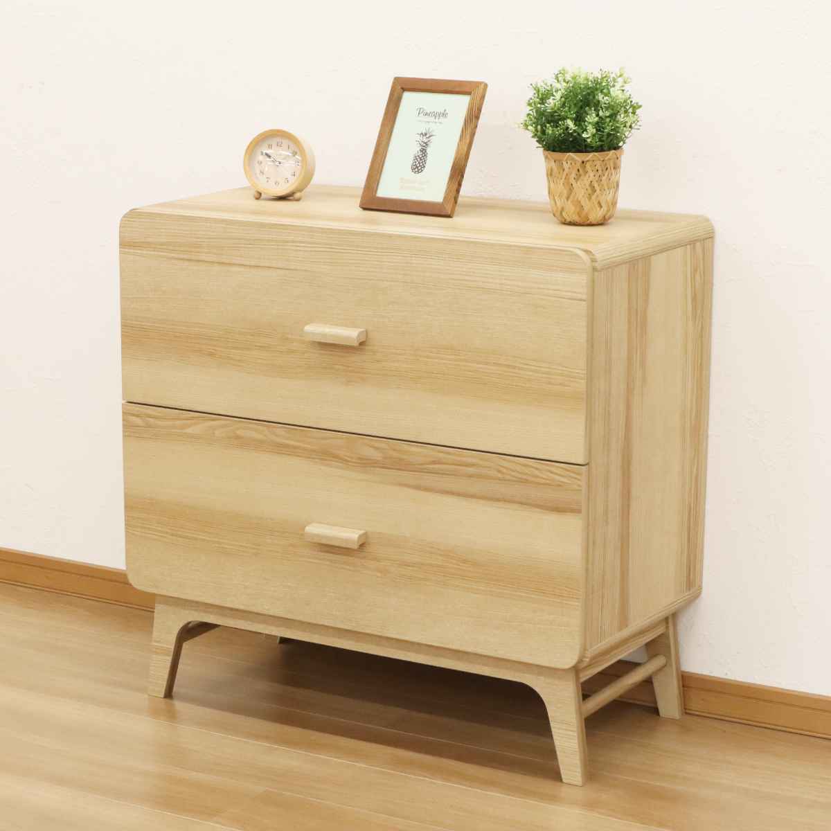 サイズ約 幅80×奥行40.2×高さ77.8（cm）重量約 27kg内容量1台材質プリント紙化粧繊維版生産国タイ製引き出し段数2段耐荷重底板：約20kg引き出し1段あたり耐荷重約10kg組立状態お客様組立品区分返品・キャンセル区分（不可）●...