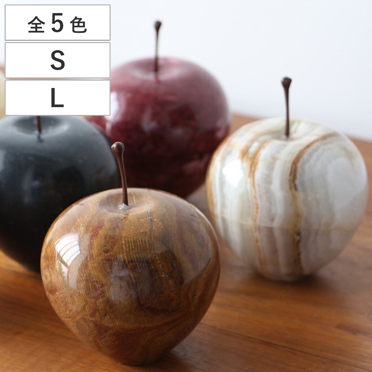 サイズ【S】約 高さ7（cm）直径：約 5（cm）【L】約 高さ9.5（cm）直径：約 7.5（cm）重量【S】約 170g【L】約 600g内容量1個材質大理石生産国中国製注意事項※天然石から作られているため、色味や模様には大きく個体差が...