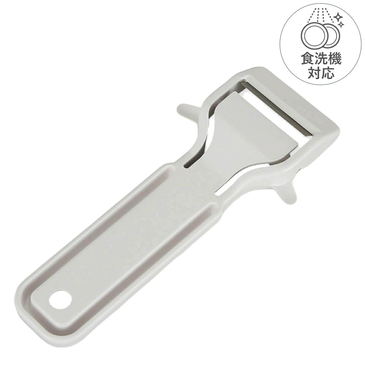 サイズ約 幅6.7×奥行1.7×高さ15（cm）重量約 29g内容量1個材質刃部：ステンレス刃物鋼本体：ABS樹脂生産国日本製パーツ別耐熱温度本体：100度食器洗い乾燥機使用可能区分返品・キャンセル区分（小型商品）ギフトラッピングページを見...