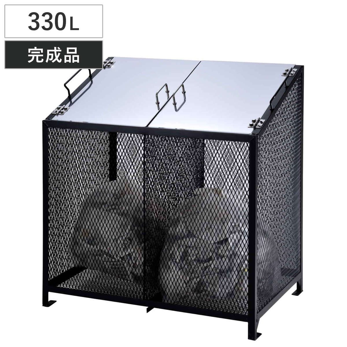 サイズ約 幅90×奥行60.5×高さ96（cm）重量約 24kg容量約 330L内容量1台材質本体：スチール扉：SUS430生産国日本製組立状態完成品備考L型脚仕様中仕切り付き容量目安：45Lゴミ袋×約 7個区分返品・キャンセル区分（不可）...