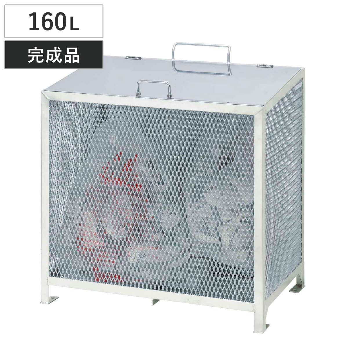 サイズ約 幅70.5×奥行45×高さ71（cm）重量約 15kg容量約 160L内容量1台材質本体：スチール扉：SUS430生産国日本製組立状態完成品備考L型脚仕様容量目安：45Lゴミ袋×約 3個区分返品・キャンセル区分（不可）●犬・猫・カ...