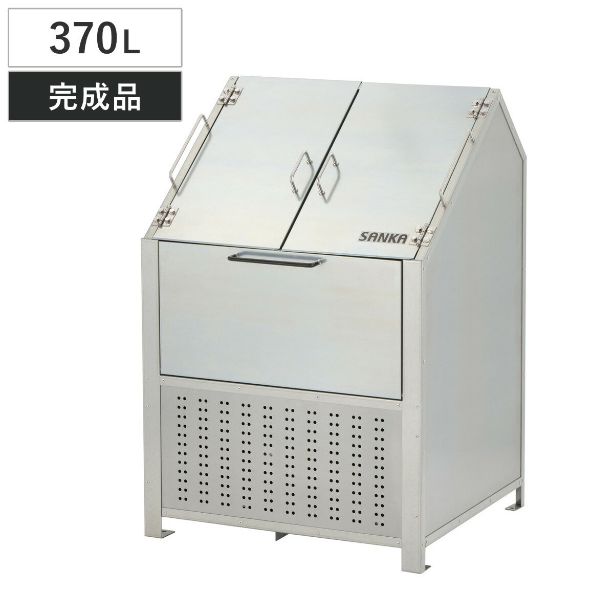 サイズ約 幅75×奥行71.5×高さ111（cm）重量約 35kg容量約 370L内容量1台材質本体・扉：高耐食溶融めっき鋼板金具・ネジ：ステンレス、アルミハンドル：ステンレス（SUS304）ハンドルゴム：ポリ塩化ビニル生産国日本製組立状態...