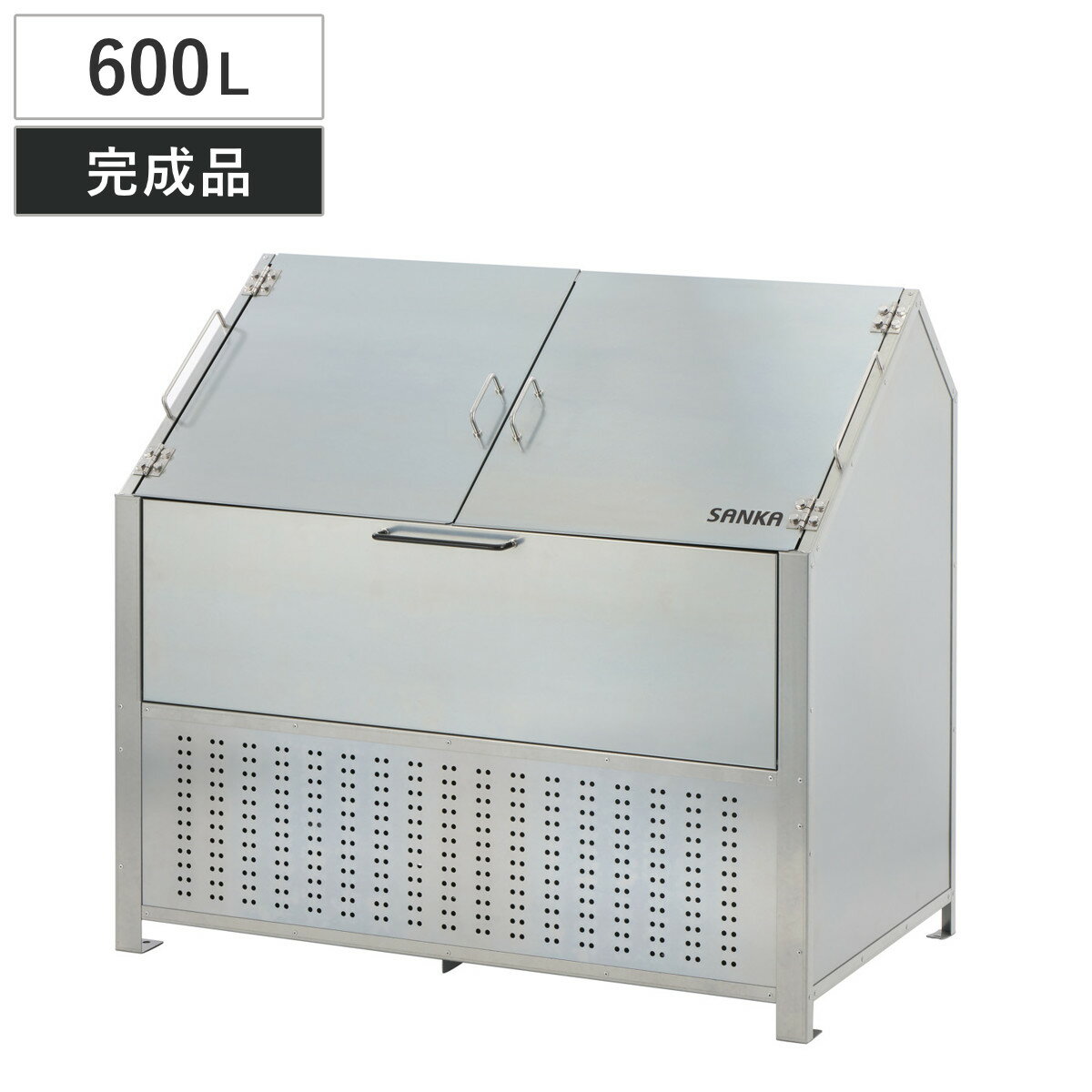 サイズ約 幅120×奥行71.5×高さ111（cm）重量約 46kg容量約 600L内容量1台材質本体・扉：高耐食溶融めっき鋼板金具・ネジ：ステンレス、アルミハンドル：ステンレス（SUS304）ハンドルゴム：ポリ塩化ビニル生産国日本製組立状...