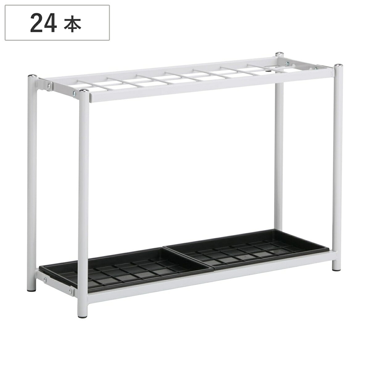 サイズ約 幅72.5×奥行27×高さ50.5（cm）折りたたみ時の厚さ：約 10.5（cm）重量約 5.2kg内容量1台材質フレーム：スチール丸・角パイプに粉体塗装受皿：ポリプロピレン（再生樹脂100％）生産国日本製備考グリーン購入法適合品...