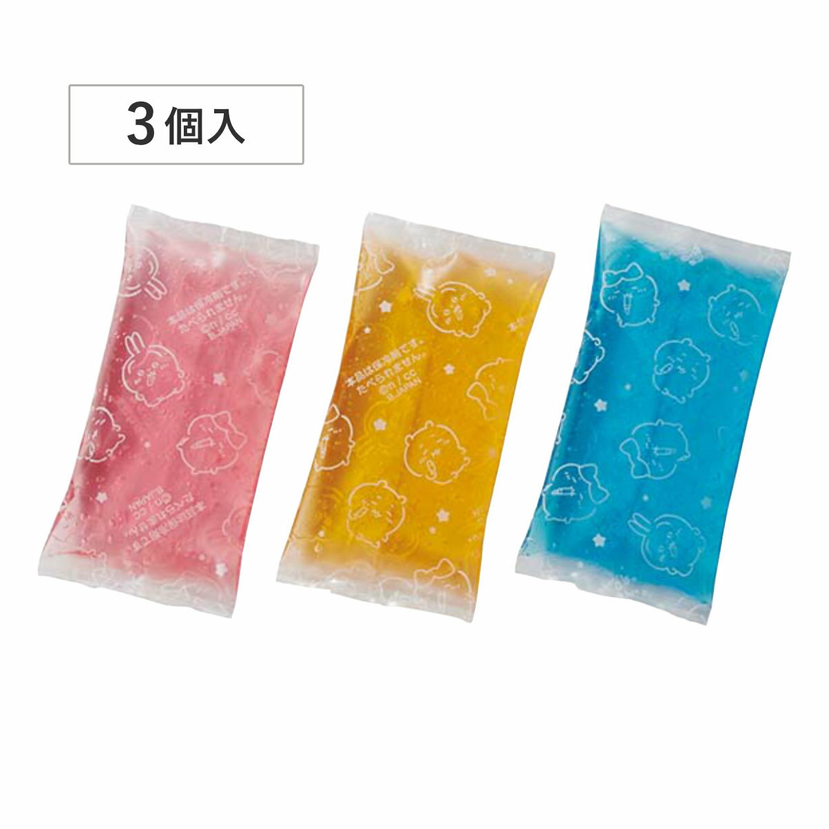 サイズ約 横6×縦11.8（cm）パッケージサイズ：約 幅10.5×奥行2×高さ16（cm）内容量3個入材質内容物：水、CMC（カルボキシメチルセルロース）、防腐剤外装：ナイロン、ポリエチレン生産国日本製耐冷温度-20度区分返品・キャンセル...