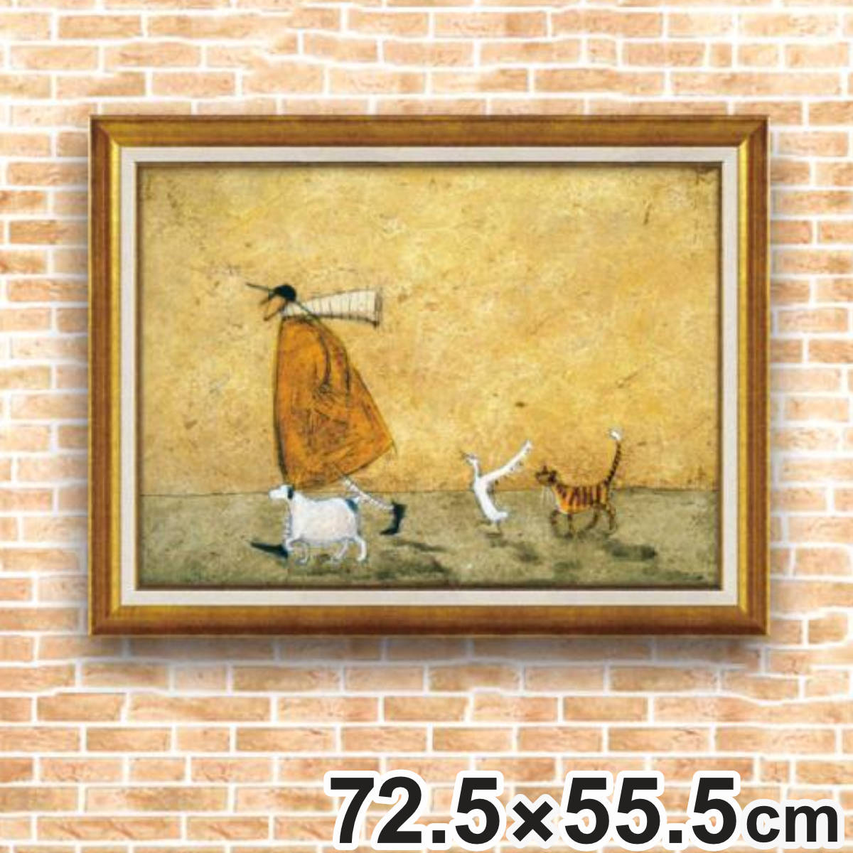 サイズ約 横72.5×縦55.5（cm）厚さ：約 2.2（cm）重量約 1.6内容量1枚付属品：額（吊金具付き）、額吊紐材質樹脂フレーム仕様：絵の表面を特殊ゲル加工注意事項※商品ページ内には別の商品を含む画像を使用しています区分返品・キャン...