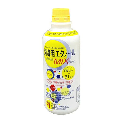 商品名 消毒用エタノールMI× カネイチ 500mL 指定医薬部外品 内容量 500mL 成分 エタノール76.9～81.4vol%・イソプロパノール 備考 ※パッケージデザイン等は予告なく変更されることがあります。 ※メーカー都合により商...