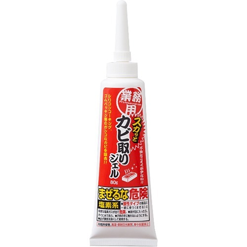 商品名 業務用スカッとカビ取りジェル 1本入 商品詳細 1本入45*223*36※浴室のタイル目地など頑固なカビに！ 商品説明 ●ジェルがカビに密着し、シリコンコーキングやゴムパッキン等のガンコなカビを除去！●ツンとしたニオイが少ない低臭タ...