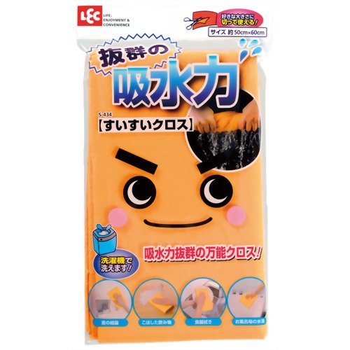 ※パッケージデザイン等は予告なく変更されることがあります。商品説明「すいすいクロス 1枚入」は、吸収力に優れたお掃除クロスです。セーム革やスポンジ、ペーパータオルなどの代替品として、ご家庭内でさまざまな用途に。お好きなサイズにカットしてご使...