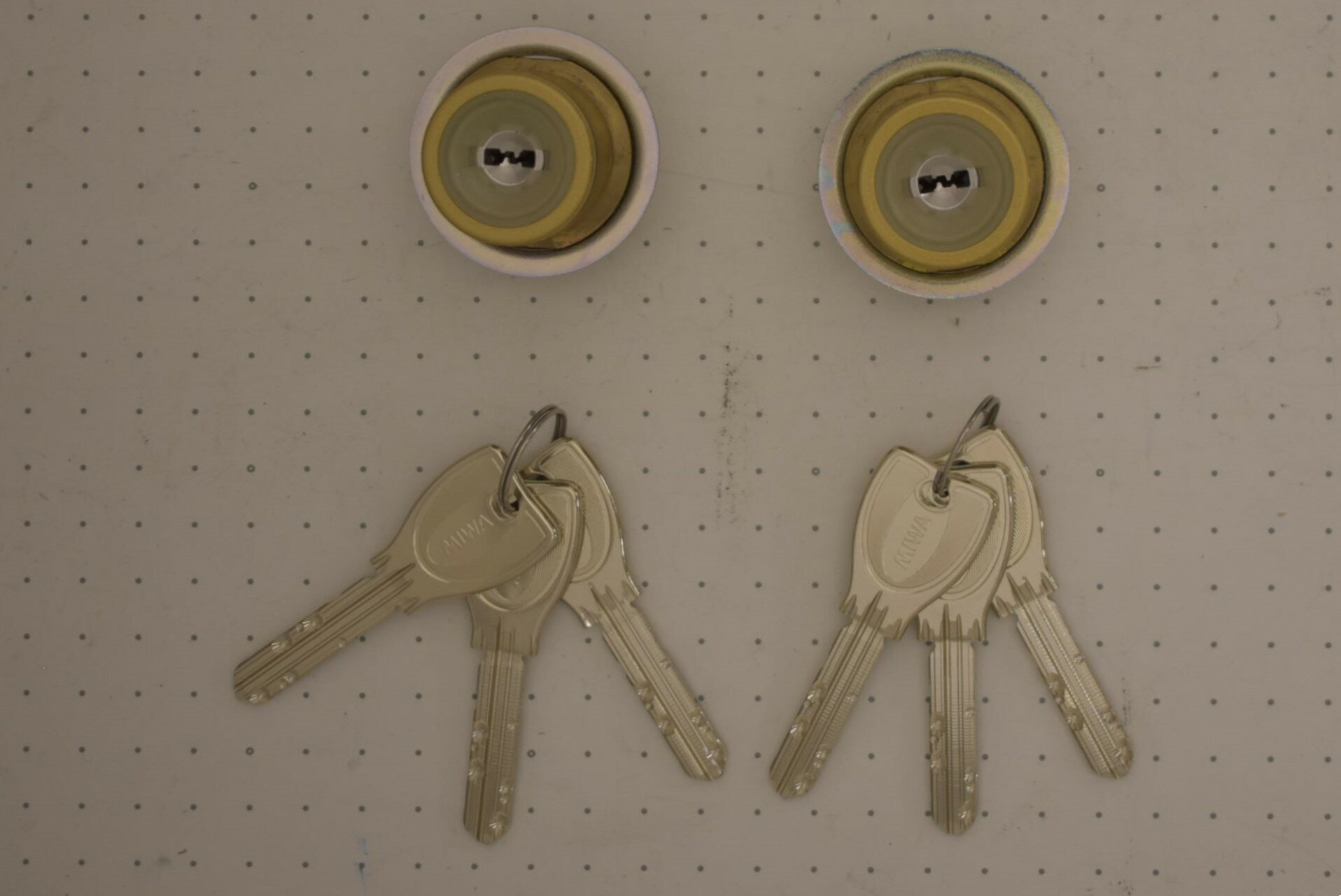 MIWA 交換　取替用シリンダー PR　1K2L　子鍵6本 mcy-509 　mcy509 美和 ミワ miwa