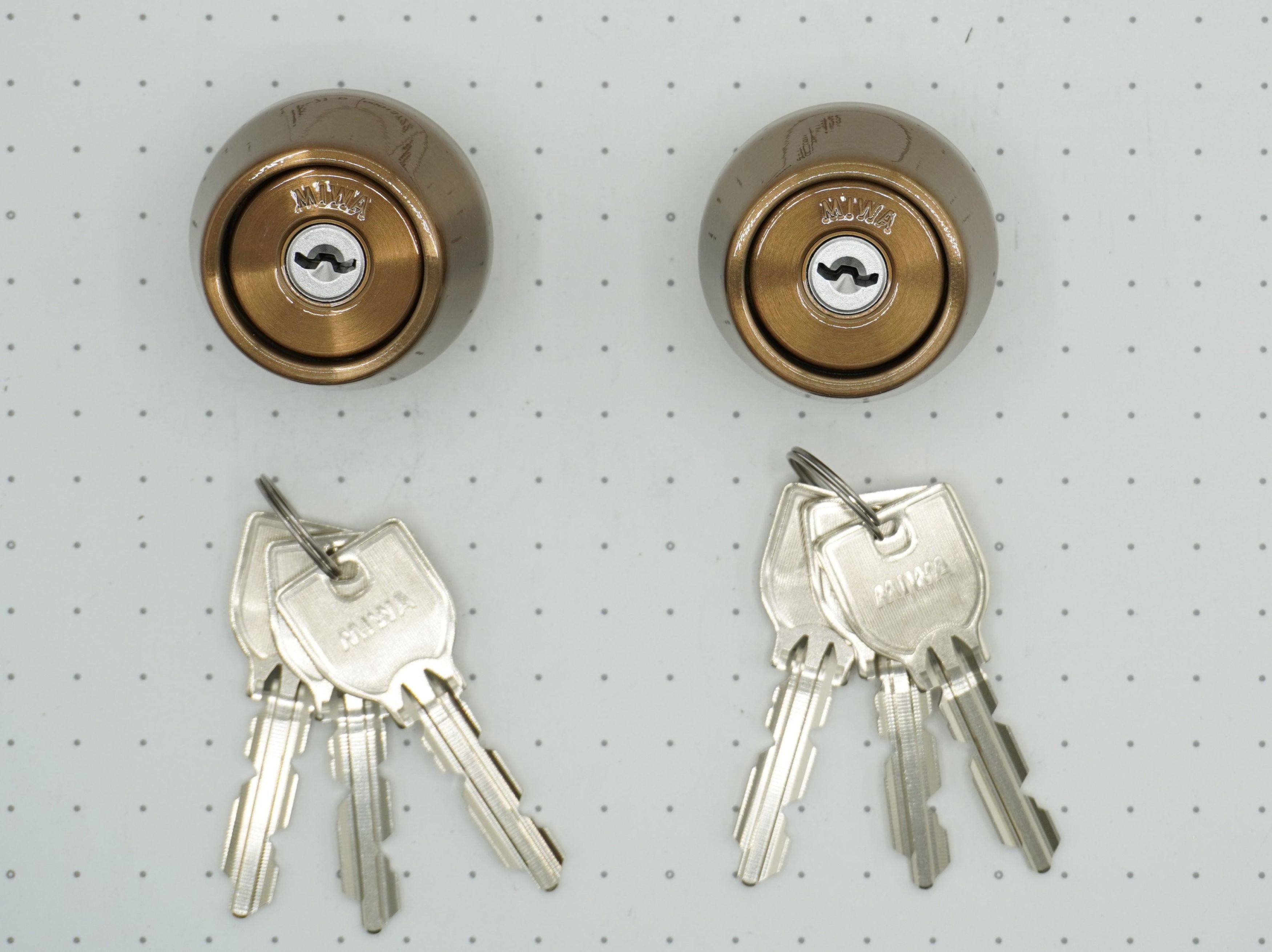 MIWA　 鍵交換　取替用シリンダー U9　LZ2　シリンダー　CB　1K2L　子鍵6本 mcy-422 美和 ミワ