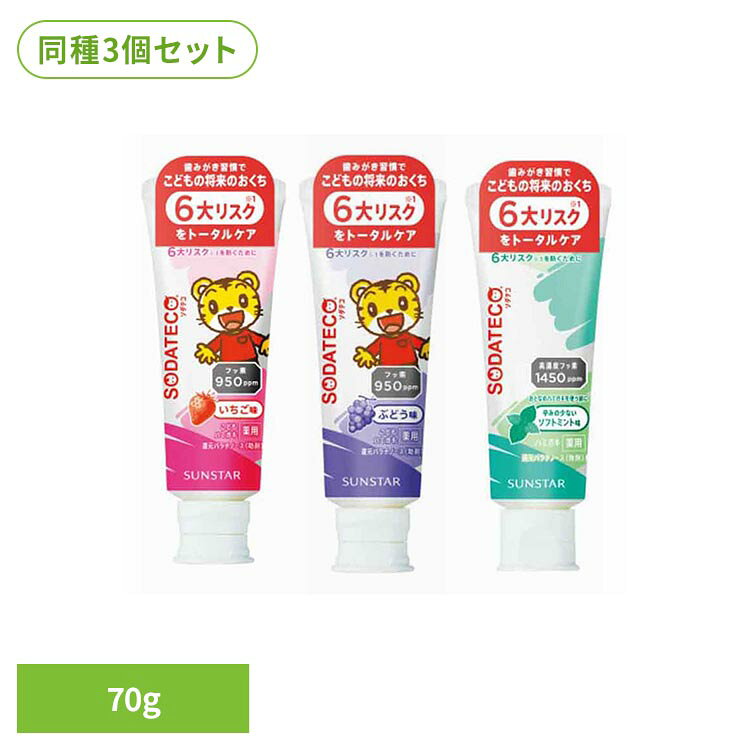 【いちご・ぶどう】こどものおくちの状態に配慮し、毎日の歯みがき習慣をサポートするオーラルケアアイテムです。フッ素950ppmと還元パラチノース（助剤）を配合。お子さまのおくちをすこやかに保つケアを意識した設計です。お子さまにも使いやすいいち...