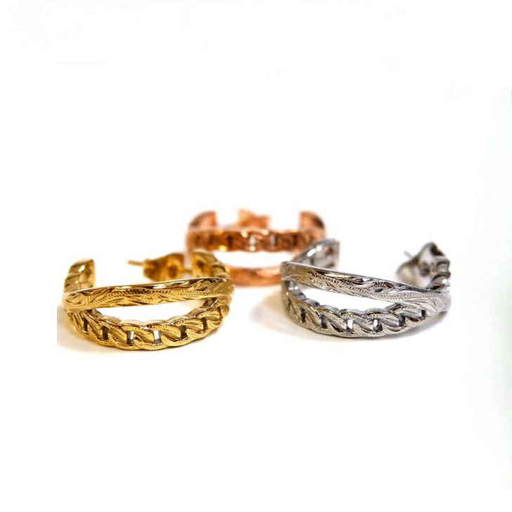 【サージカルステンレス316L ピアス】ハワイアンジュエリー ピアス 片耳用 チェーン サージカル ステンレス 金属アレルギー対応 ハワイアンジュエリー　ハワジュ　ピアス　片耳用　サージカルステンレス316L　アレルギーフリー　アレルギー対...