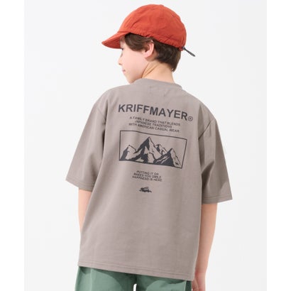 《KRIFF MAYER 2025年夏新作「涼タッチシャリT（山）」》シンプルながらかっこいいタッチの山シルエットデザインプリントと、カーゴ風の異素材ポケットでアウトドア風の1枚。表は強撚糸でヨリを強くかけた糸を使い、通気性が抜群、汗も吸い...