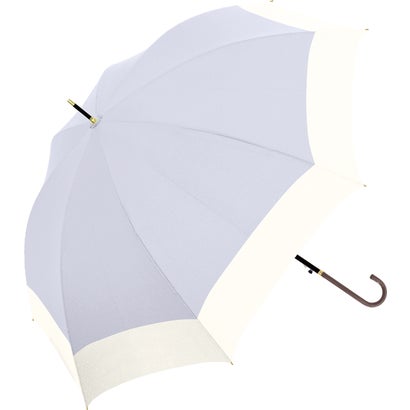 [型番:714-057]大人気！2色の生地を縫い付けたバイカラーにカラーバリエーションが増えました。〇DETAIL〇・タイプ：長傘・開閉：ワンタッチジャンプボタン・手元：高級感のある合皮手元・骨数：8本・晴雨兼用・撥水加工・耐風仕様・耐久性...