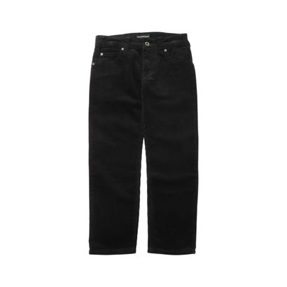 クラシックなブラックデニム。上質なコットンにエラスタンをブレンドし、ほどよい伸縮性で快適なフィット感。バックポケットのメタルロゴがさりげない高級感を演出。カジュアルにもシックにも合わせやすい万能な一本。※当ブランドはインポートセレクト品とし...