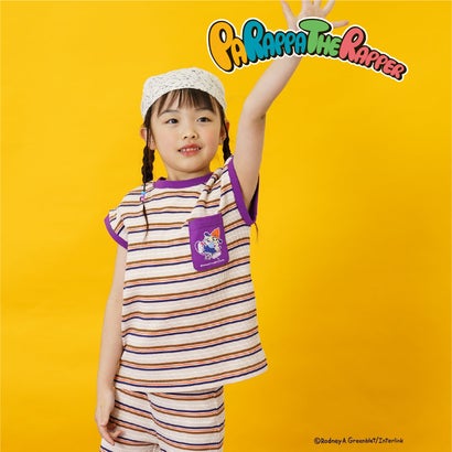 ゆるく、レトロに、夏を楽しむ。『パラッパラッパー』andD.スペシャルSET UP。【デザインポイント】『パラッパラッパー』のキャラクターをあしらったスペシャルアイテム凹凸感のあるワッフル素材で、肌にはりつきにくくさらっとした着心地やわらか...