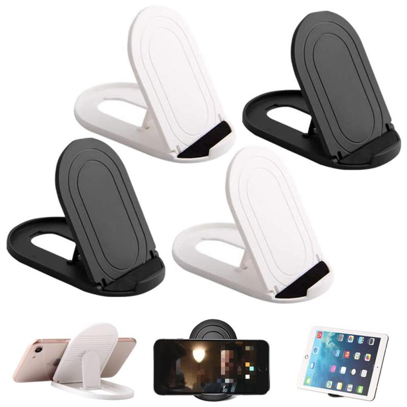 Morices 4個 折り畳み式 スマホスタンド 、楕円形 ユニバーサル ポケット 携帯電話ホルダー、ポータブル 角度調整可能 デスクトップホルダー タブレット、スマートフォン、Kindleと互換性があ【プレミアム素材】：私たちの携帯電話ス...