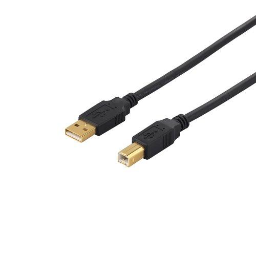 iBUFFALO USB2.0ケーブル (A to B) フェライト素子ねり込みタイプ ブラック 2m BSUABHFC220BK●パソコンとHDD・CDドライブをつなぐのUSB2.0ケーブル (A to B)●ノイズの影響を受けにくいフェ...