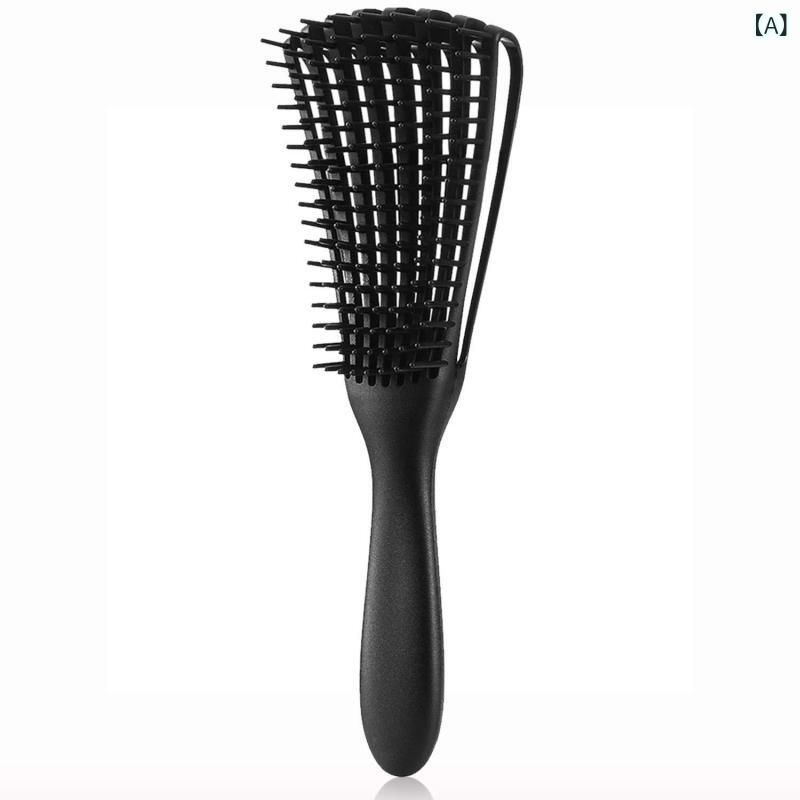 レディース ヘアブラシ 多機能 順髪 エアブラシ マッサージクッション 絡まり防止 T字型 長柄 八爪型 ヘアスタイリング用 普段使い 頭皮マッサージ 髪滑らか機能・カテゴリ: ヘアコーム・素材: ABS・カラー展開: 黒.ピンク.紫.緑....