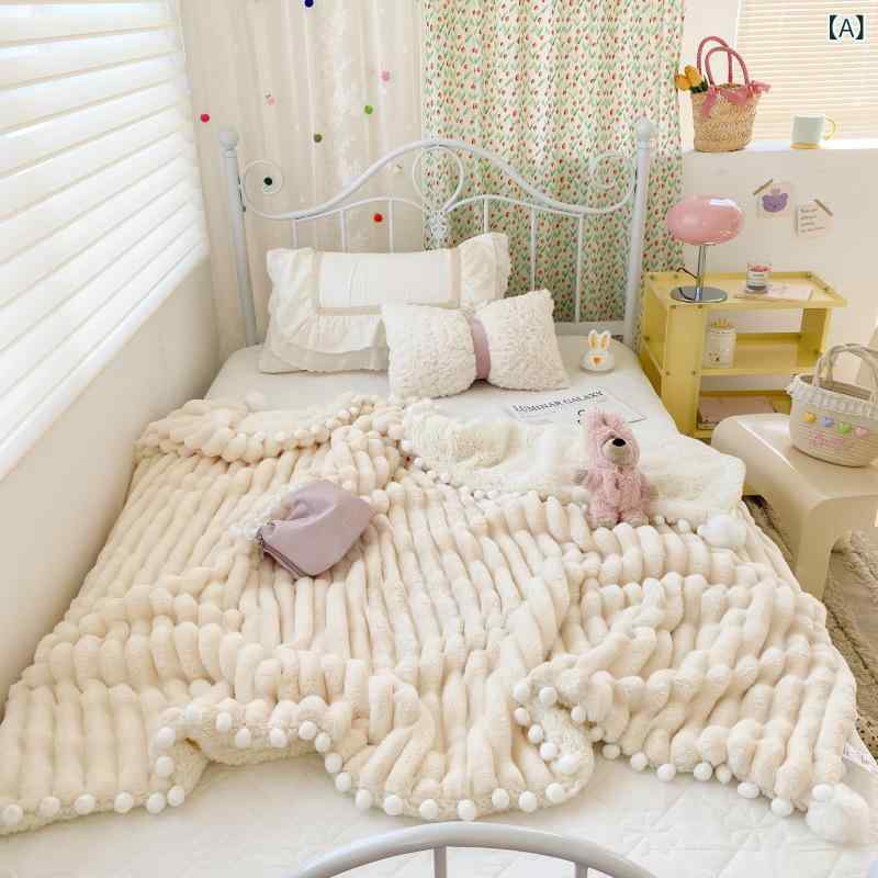 340 グラム高 重量 ラムズウール ブランケット 三次元 肌に 優しい 柔らかくて かわいい 無地 シンプル 職人 技 昼寝 ブランケット商品番号: 104成分と内容量: ラムスキングラム重量: 340シーズン: CHUNQIU処理のカス...