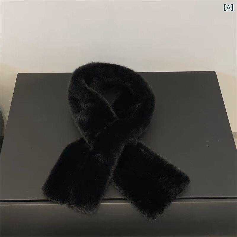 の 毛の マフラーの 帽子の セットを まねて 首を 囲みます。対象性別: ユニセックス/メンズ レディースの両方が利用可能供給カテゴリー: スポット材料: フェイクぬいぐるみ適した季節: 冬色: ブラック[ストレートぬいぐるみスカーフ],...