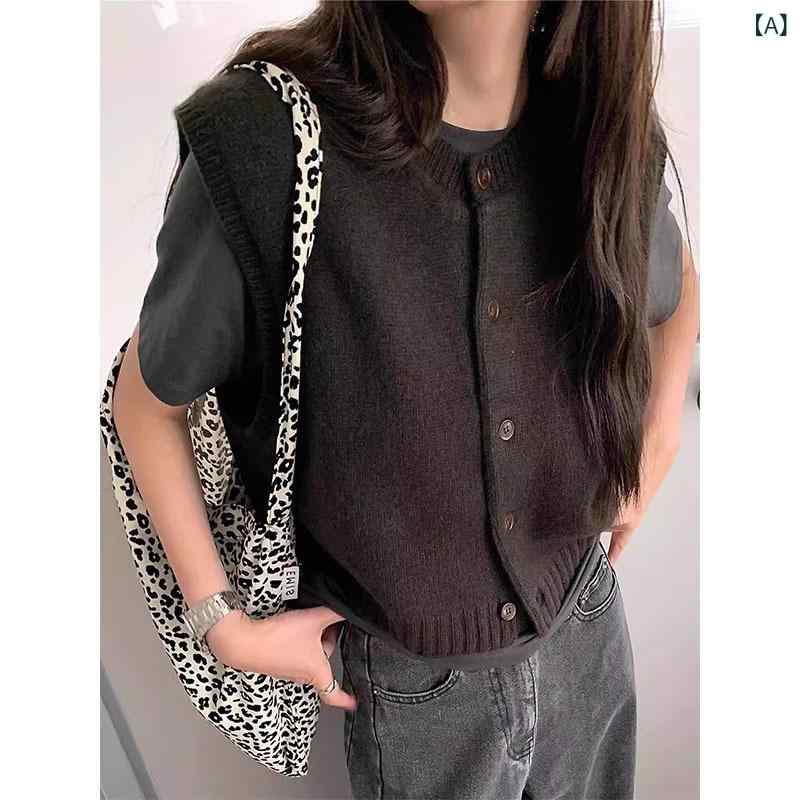 2個セットベスト レディース 高級感 シングルボタン ニット カーディガン 春夏 フィット レイヤリング セーター トップス 軽量 伸縮性 ウール素材 ビッグシルエスト・カテゴリ: セーター・主な素材: 羊毛・柄: 無地・厚さ: 中厚・シル...