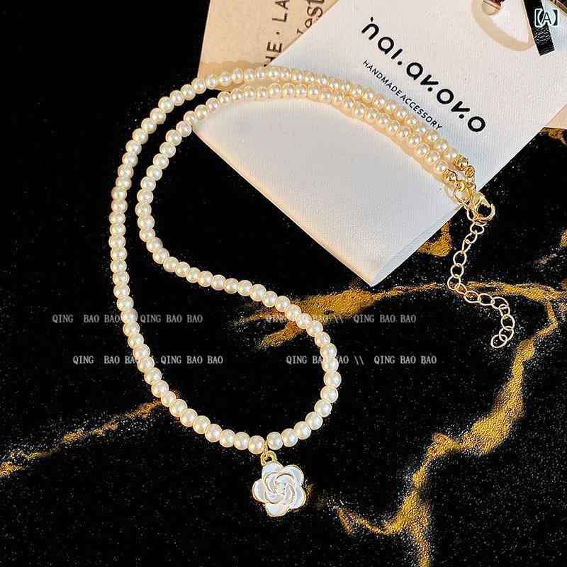 ネックレス レディース パール ビーズ ハート 切り替え 鎖骨 チェーン 上品 高級感 デイリー ファッション アクセサリー・カテゴリ: ネックレス・対象: 女性・: 幾何学模様・主な素材: 銅・処理: 電メッキ・チェーンスタイル: 通常チ...