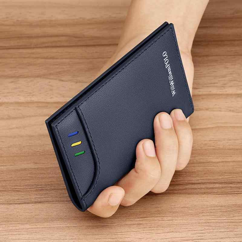 カードケース 男性用 革 コンパクト 超薄型 高級感 運転免許証 銀行カード 携帯 通勤用 普段使い 軽量 シンプル・主な素材: 頭層牛皮・柄: 無地・適用性別: ユニセックス・スタイル: 都市シンプル・カラー展開: ブルークロス.ブラック...