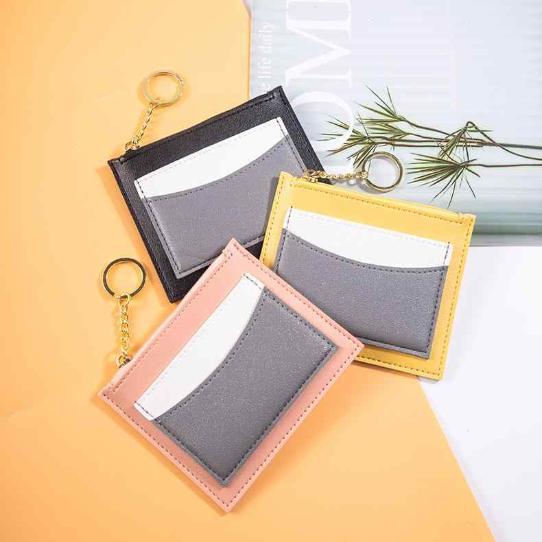 レディース 財布 コンパクト 切り替え 多ポケット ファスナー キーホルダー 小銭入れ 収納力 高級感 普段使い・素材: PU・柄: 無地・性別: ユニセックス・スタイル: 都市シンプル・カラー: ピンク.ブラック.レッド.イエロー.カーキ...