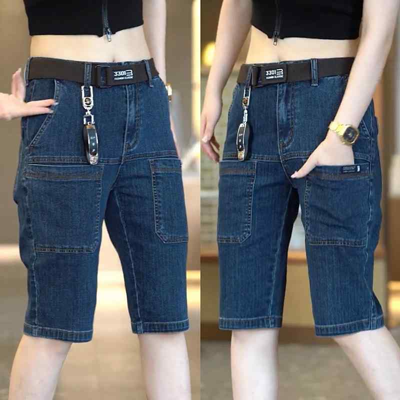 ショートパンツ メンズ デニム 夏 普段使い 薄手 軽量 フィット ストレッチ 6ポケット ワークパンツ 綿 接触冷感 ビッグシルエット ポケット多め ボトムス ファッション トップス合わせ 街着 アクティブ・カテゴリ: デニムパンツ・スタ...