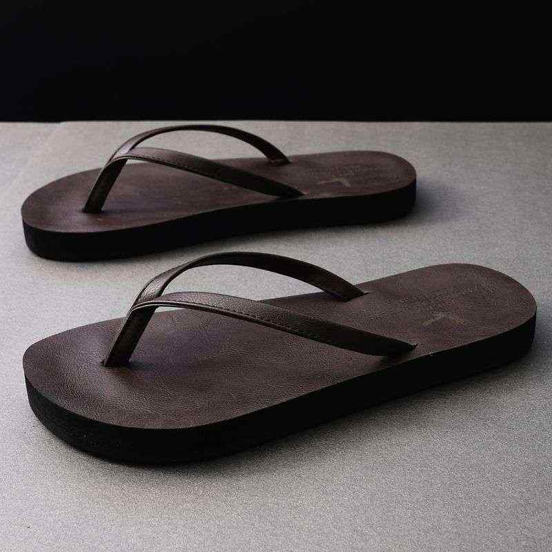 サンダル 男性用 外履き 防滑 防臭 シンプル クラシック 挟み込みタイプ 高級感 通勤用 普段使い 軽量 快適 吸湿速乾 ビッグシルエット・カテゴリ: Tストラップサンダル・対象年齢: 18-40歳・スタイル: 韓風・靴面材料: PU・靴...