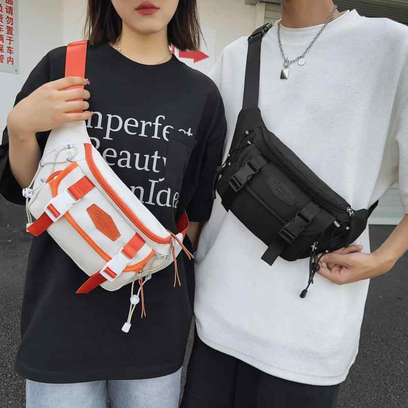 バッグ ユニセックス 鞄 斜め掛け チェストバッグ ワークウェア シンプル スポーツ バックパック ウェストバッグ 小型ショルダーバッグ シングルショルダー 普段使い アウトドア 軽量 伸縮性 接触冷感 吸湿速乾 綿素材 麻素材 デニム・カ...