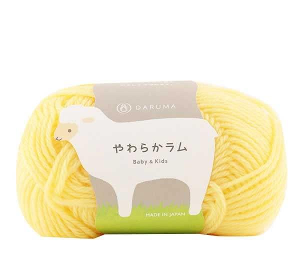 横田 DARUMA やわらかラム 毛糸 並太 Col.4 30g 103m仕立:1玉30g(約103m)構成:アクリル60％、毛(ラムウール)40％使用針:棒針4～6号、かぎ針5/0～6/0号