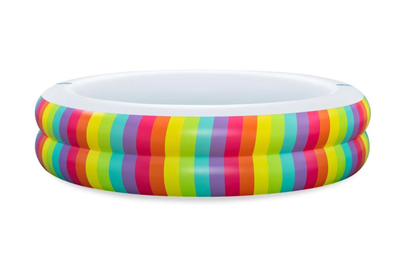 Bestway Rainbow Dreams ファミリープール 空気注入式 2.06m x 2.06m x 51cm 54443サイズ: 2.06 m x 2.06 m x 51 cm6 歳以上のお子様がいるご家族に最適明るく目を引くレイン...