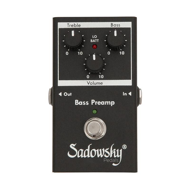 Sadowsky ベースプリアンプ/EQエフェクトペダル SAC PED SBP 2 V2 黒ベースプリアンプ/ EQエフェクトペダル低音と高音のEQセクションをブースト低音+ 40Hzで18dBブースト高音+ 4kHzで18dBブースト楽...
