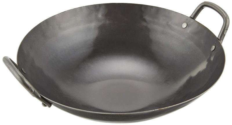 山田 鉄 打出 中華両手鍋 27cm(板厚1.2mm) ブラック外寸 :H70mm・内寸 :27cm重量:780g材質:鉄