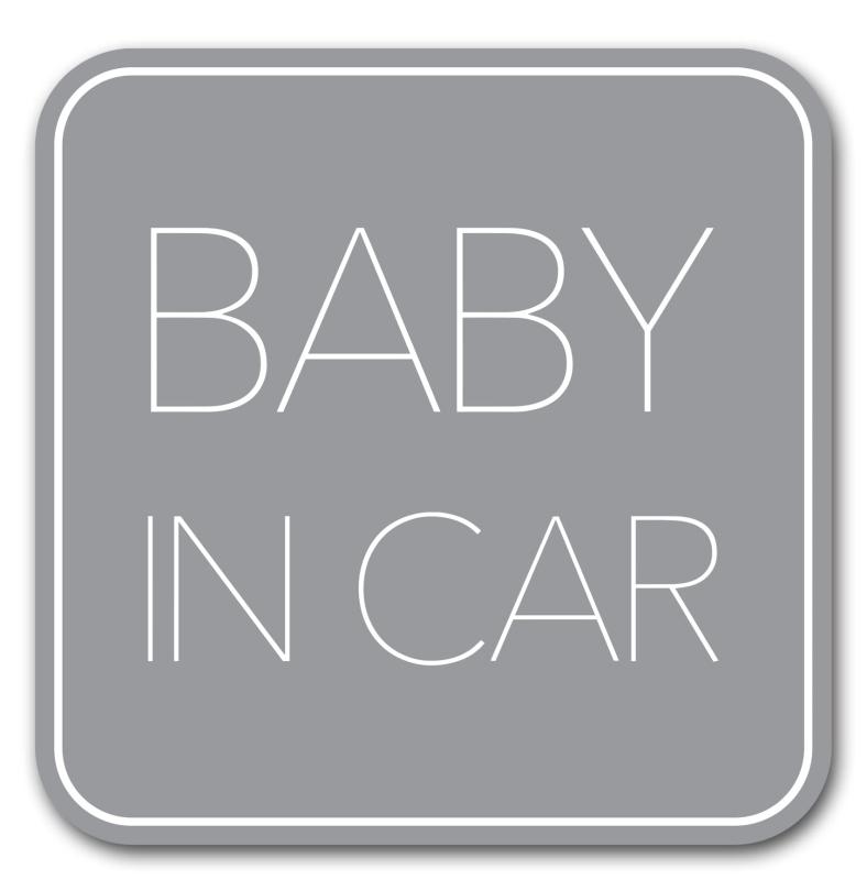 ベビーインカー マグネット【 シンプルデザイン 】Baby in car 赤ちゃん乗っています Baby On Board ステッカー サイン シンプル グレー👆【 洗練されたシンプルデザイン 】車の外観を損なう事なく溶け込...