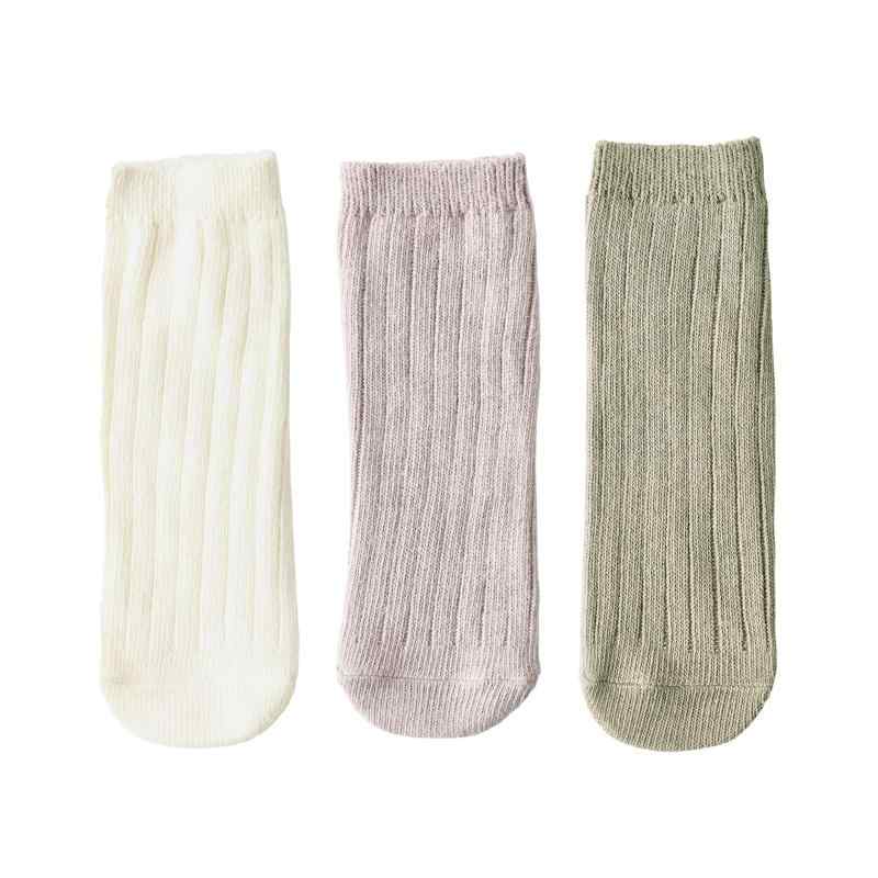 [söt sak] 3足組 リブ クルー丈 ワンサイズ ソックス キッズ 88-225-011-000【商品概要】<br /> サイズ：フリーサイズ<br /> <br /> カラー：デザインA（アイボリ...