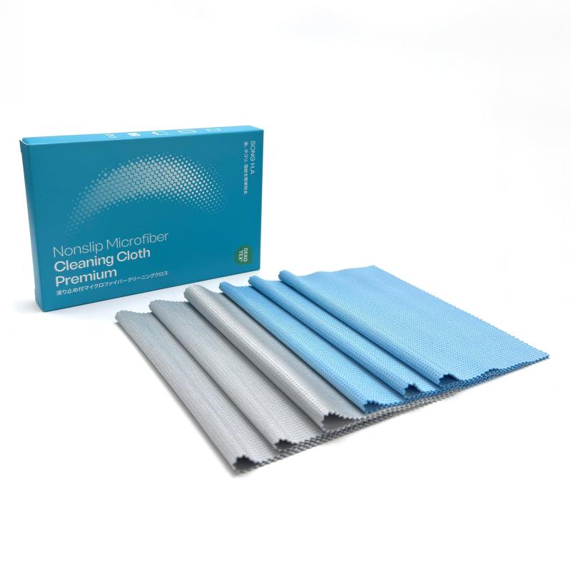 [SHA] 滑らないメガネ拭き 滑止め付マイクロファイバークリーニングクロス エコテックス認証 超極細繊維 手に持って拭く時に滑らないクロス 油、ホコリ、指紋を簡単除去 (MIX COLOR)