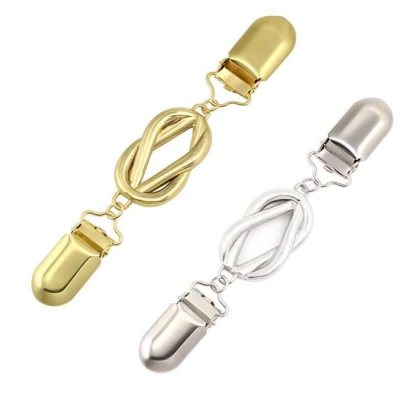 Lucigrey ストールクリップ 2個セット 落ちない スカーフクリップ 服につける カーディガンクリップ ストールピン アームクリップ レディース シンプル 上品 ファッション小物✅【1】2個セットでお得 ガンメタリック調のブラックと、...