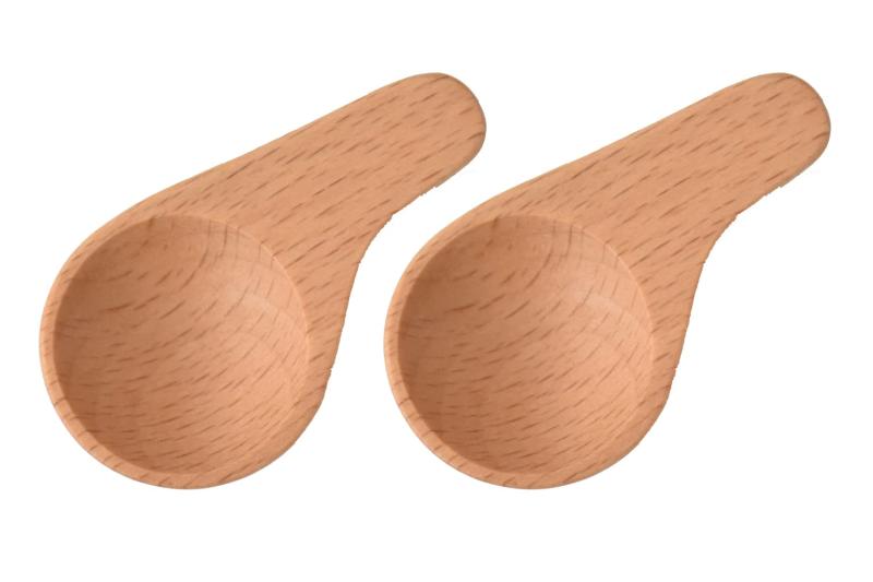 籐芸 TOUGEI スパイスメジャー 2個セット 木製 計量スプーン
