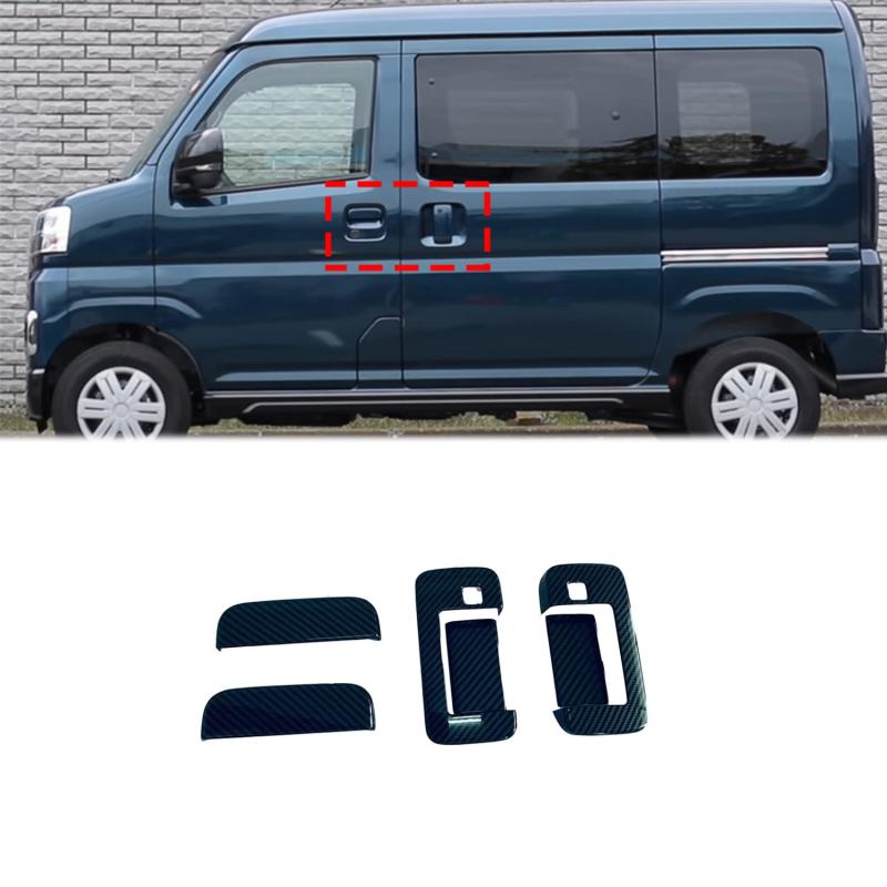 HyoLebi ダイハツ 新型 アトレー ハイゼットカーゴ S700V S710V 2021.12~専用 ドアハンドル装飾カバー ドレスアップ 傷防止アクセサリーオプション車種専用設計 6枚【専用車種】：ダイハツ アトレー S700V S7...