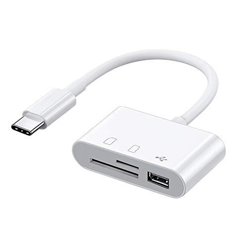 AXYO Type-C カードリーダー コンパクト 多機能 SDカード MicroSDカード読み取り USB-Aメスポート搭載 USB-C端子搭載のスマートフォン タブレットPC パソコンに対応【 Type-C カードリーダー】Type-C...